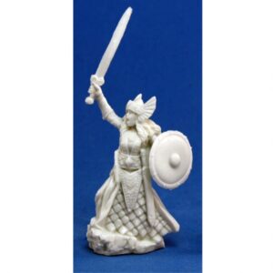 reaper aina, female valkyrie 77052 by miniatures