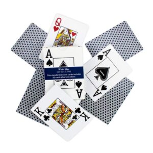 Brybelly 12 Decks of Playing Cards|Poker Wide Size (6 Red/6 Blue)|Plastic Coated Cards for Poker, Blackjack| Jumbo Index