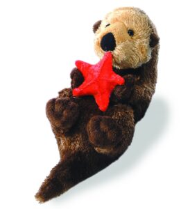 aurora® adorable mini flopsie™ otto™ stuffed animal - playful ease - timeless companions - brown 8 inches