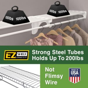 EZ Shelf Expandable Closet Kit with End Brackets