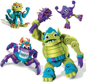 bloco toys ogre & monsters | stem toy | diy building construction set (280 pieces)