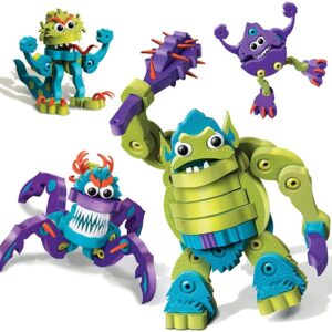 Bloco Toys Ogre & Monsters | STEM Toy | DIY Building Construction Set (280 Pieces)