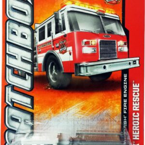 2013 Matchbox MBX Heroic Rescue Pierce Dash Fire Engine Red 100 YEARS