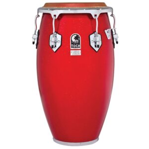 toca 4612-1/2fr custom deluxe fiberglass tumba - red sparkle