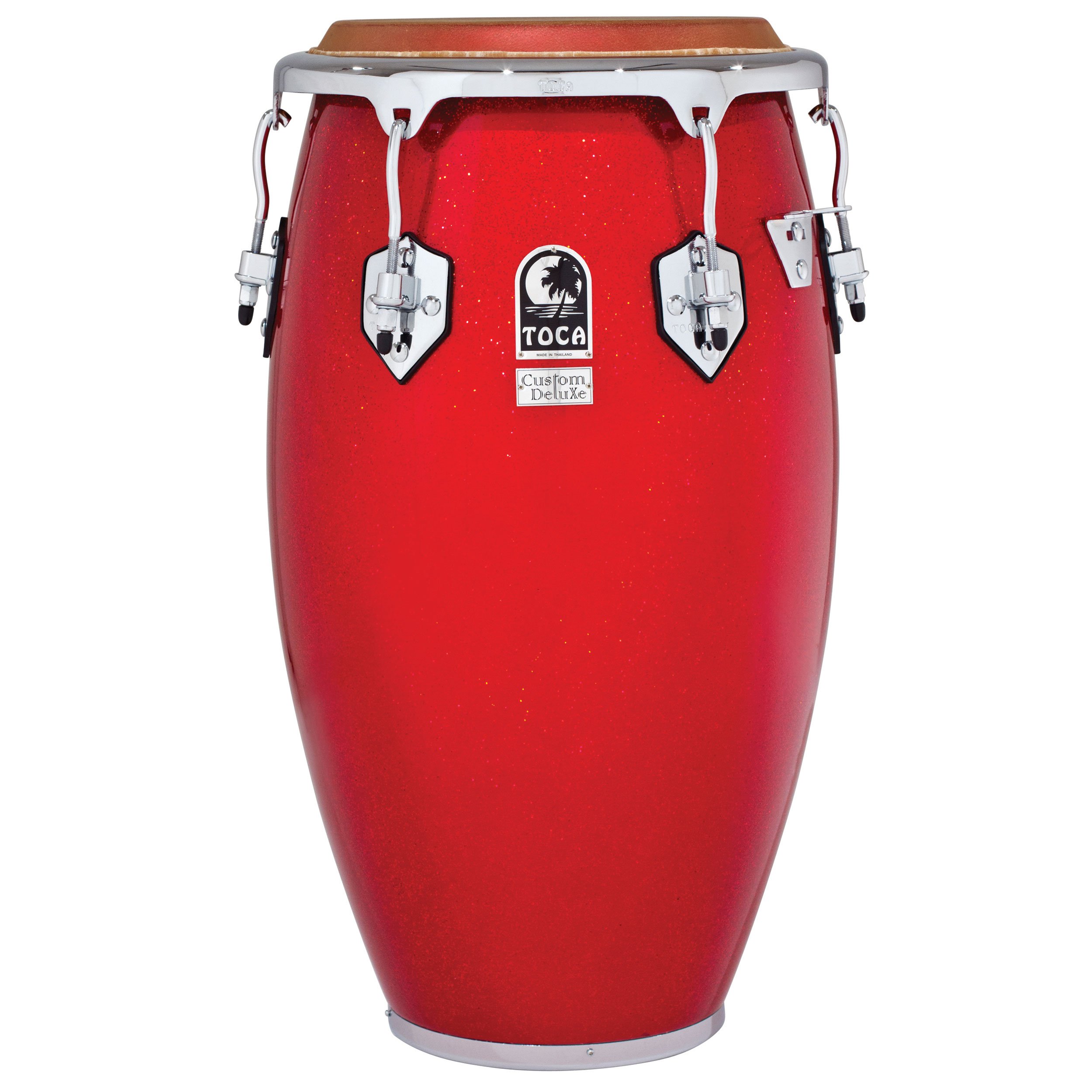 Toca 4612-1/2FR Custom Deluxe Fiberglass Tumba - Red Sparkle