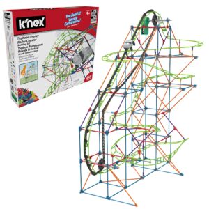 k'nex 51438 typhoon frenzy roller coaster building set building kit , gray