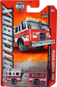 2013 matchbox mbx heroic rescue pierce dash fire engine red 100 years