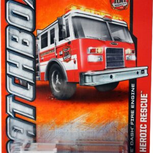 2013 Matchbox MBX Heroic Rescue Pierce Dash Fire Engine Red 100 YEARS