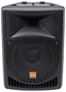 rockville rpg8 powered active 400 watt 2-way dj pa speaker system, 8 inch,black