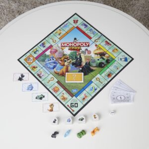 Hasbro Gaming Monopoly Junior Board Game for Kids Ages 5 and Up, 2-4 Players, Family Games