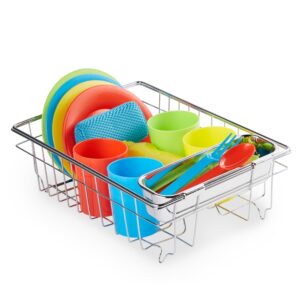 Melissa & Doug Let's Play House Wash and Dry Dish Set (24 pcs)