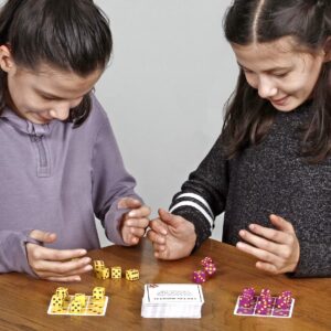 TENZI Party Pack Dice Game Bundle with 77 Ways to Play A Fun, Fast Frenzy for The Whole Family - 6 Sets of 10 Colored Dice - Colors May Vary