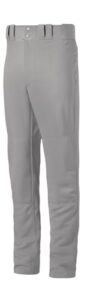 mizuno adult men's premier pro baseball pant g2, grey, x-small