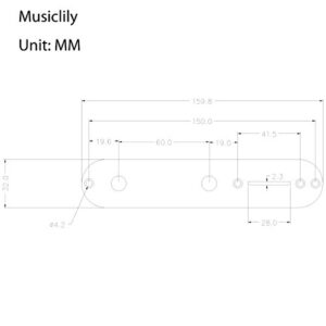 Musiclily Loaded Tele Control Plate Pre-Wired 3-Way Control Plate Wiring Harness with Tone Volume Control Knob for Fender for Telecaster Style Electric Guitar, Chrome