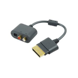 ostent optical rca audio adapter convertor cable cord for microsoft xbox 360 console game