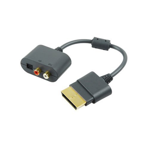 OSTENT Optical RCA Audio Adapter Convertor Cable Cord for Microsoft Xbox 360 Console Game