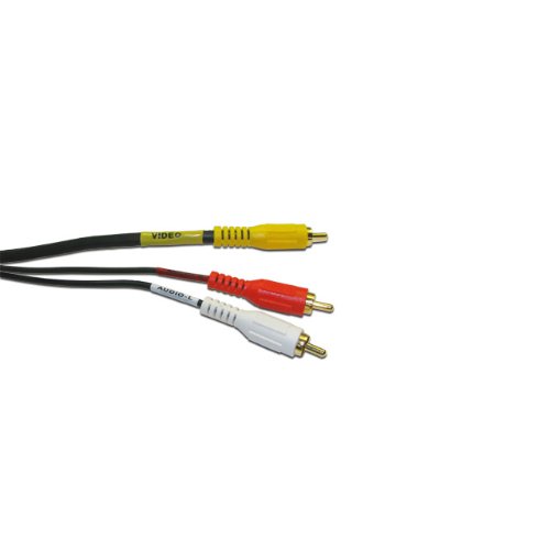 Yovus 3 RCA Gold Audio Video Composite Cable (50ft)