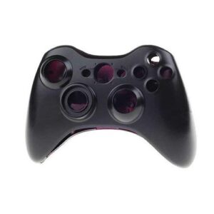 OSTENT Replacement Case Shell & Button Kit for Microsoft Xbox 360 Wireless Controller Color Black