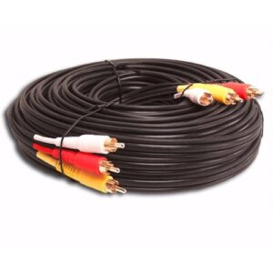 yovus 3 rca gold audio video composite cable (50ft)