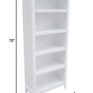 Threshold Carson 5 Shelf Bookcase, White Finish