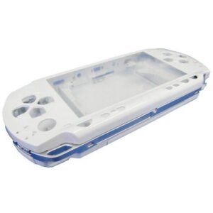 ostent full housing repair mod case + buttons replacement for sony psp 1000 console color white