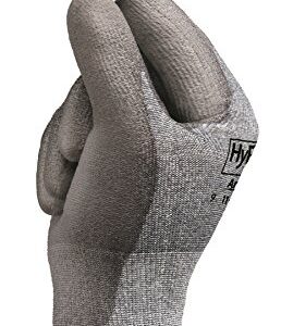 Ansell HyFlex 11-627 Lycra Light Duty Safety Glove with DSM Dyneema Technology, Abrasion/Cut Resistant, Size 10, Gray (Pack of 12 Pair)