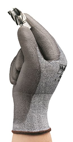 Ansell HyFlex 11-627 Lycra Light Duty Safety Glove with DSM Dyneema Technology, Abrasion/Cut Resistant, Size 10, Gray (Pack of 12 Pair)