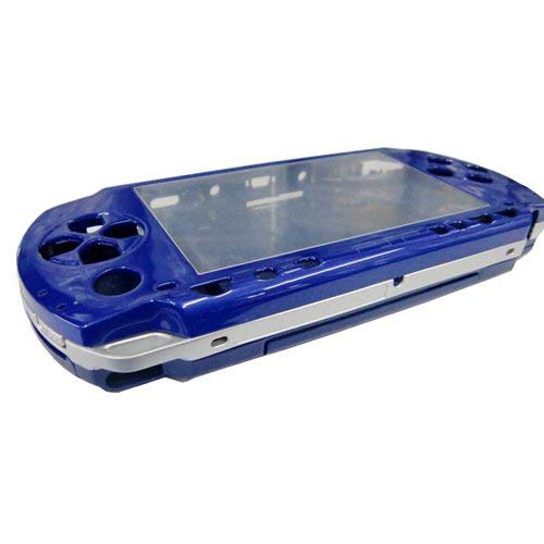 OSTENT Full Housing Repair Mod Case + Buttons Replacement for Sony PSP 1000 Console Color Blue