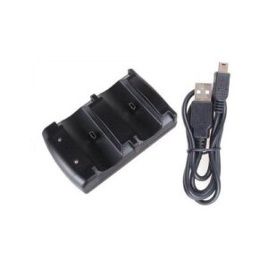 OSTENT 2 in 1 Charger Dock Station for Sony PS3 Wireless Bluetooth & PS Move Controller