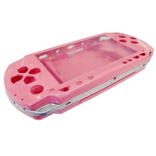 OSTENT Full Housing Repair Mod Case + Buttons Replacement for Sony PSP 1000 Console Color Pink