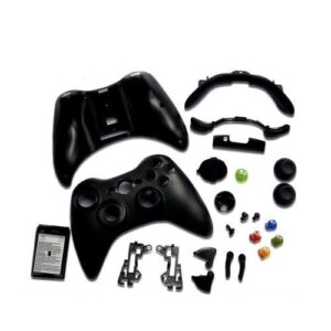 OSTENT Replacement Case Shell & Button Kit for Microsoft Xbox 360 Wireless Controller Color Black