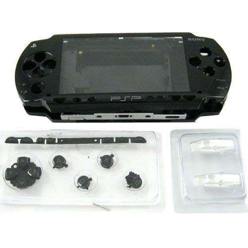 OSTENT Full Housing Repair Mod Case + Buttons Replacement for Sony PSP 1000 Console Color Black