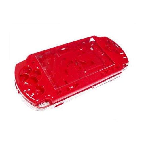 OSTENT Full Housing Shell Faceplate Case Parts Replacement for Sony PSP 2000 Console Color Red