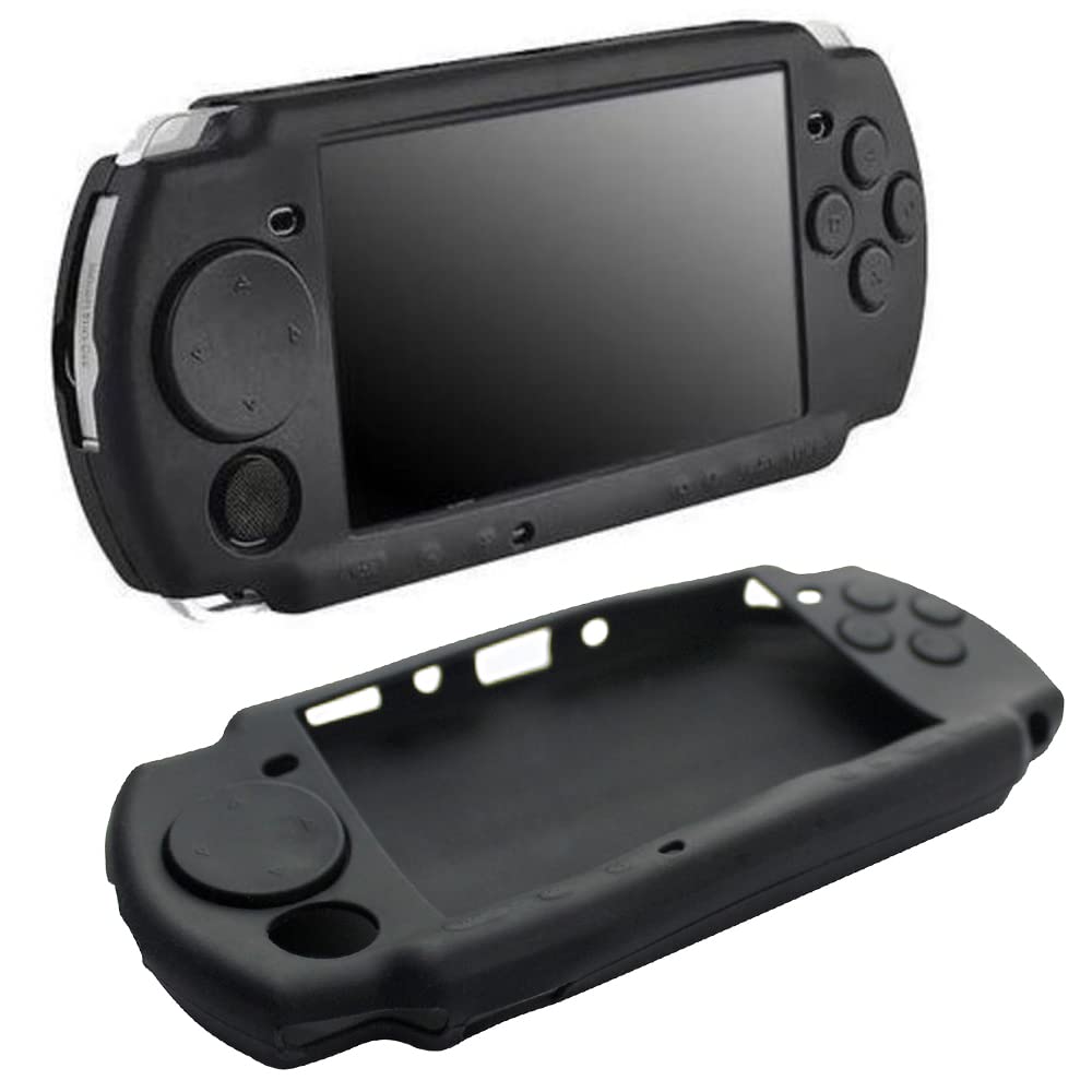 OSTENT Soft Protector Silicon Travel Carry Case Skin Cover Pouch Sleeve for Sony PSP 2000/3000 Color Black