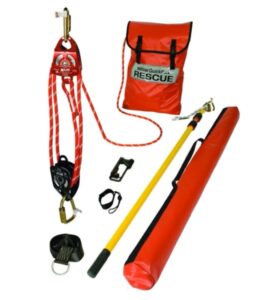 miller titan by honeywell qp/25ft quickpick premium rescue kit, 25-inch