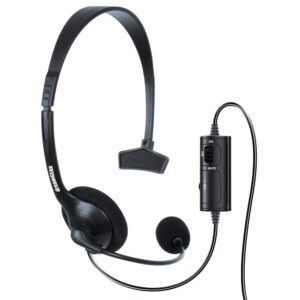 dreamgear broadcaster wired headset for the ps4 with flexible boom microphone and inline volume/mute control