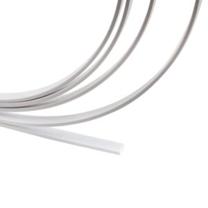 Musiclily 1650mm Plastic Acoustic Guitar Binding Purfling Strip for Acoustic Classical Guitar, White