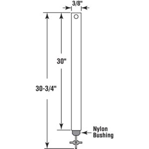 Prime-Line FM 3020 30 In. x 3/8 In. Spiral Non-Tilt Balance, Red Tip (Single Pack)