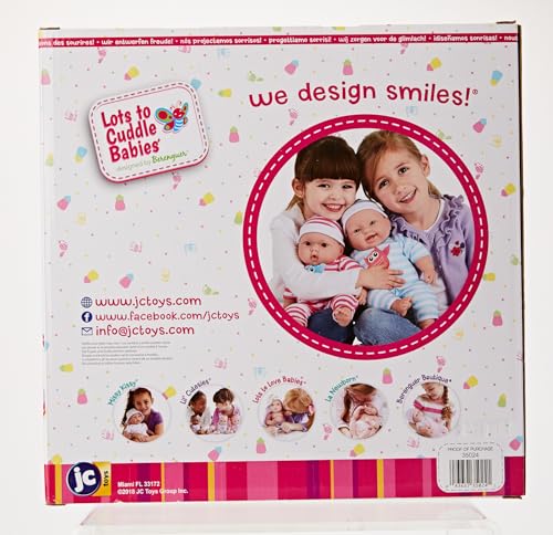 JC Toys Twins 13" Realistic Soft Body Baby Dolls Berenguer Boutique | Twins Gift Set with Removable Outfits and Accessories | Pink and Blue | Caucasian | Ages 2+