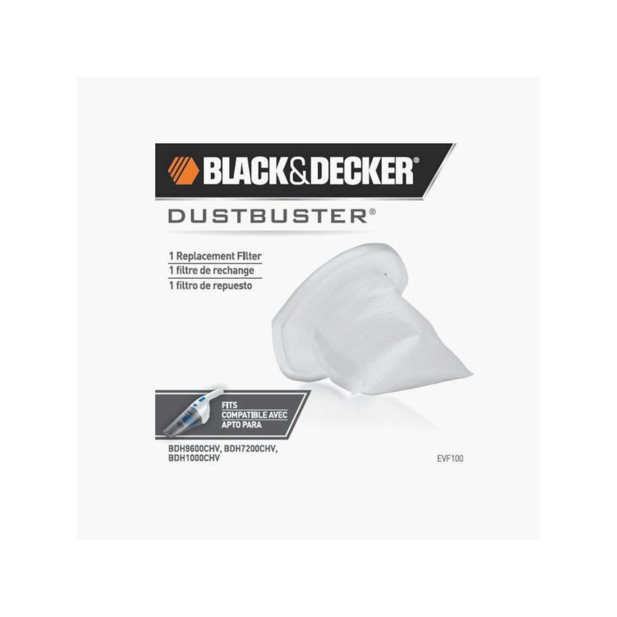 BLACK+DECKER EVF100 Replacement Filter for Models BHD9600CHV/BDH7200CHV