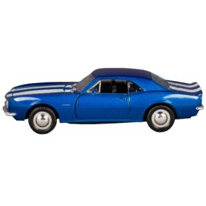 KiNSMART 1967 Chevy Camaro Z28 Classic Blue W/Race Strips 5" 1:37 Scale Die Cast Metal Toy