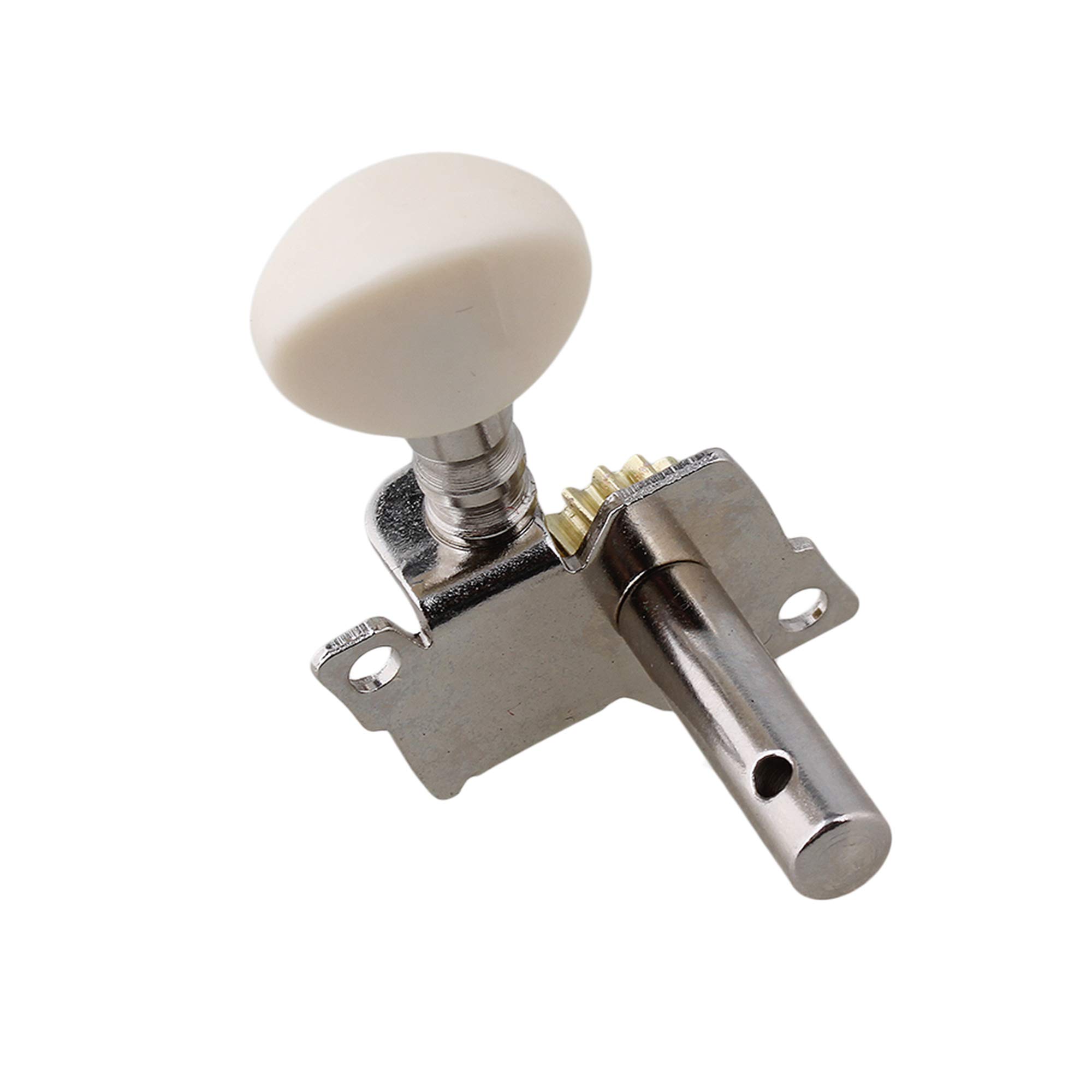 BQLZR 2R2L Tuning Peg Machine Head Tuners 4 String Guitar with creamy-white Button