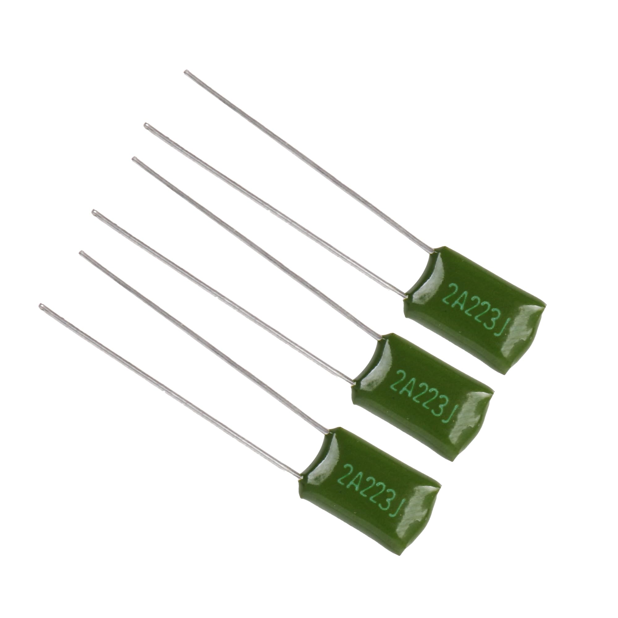 BQLZR Green Capacitors Electric Guitar or Amplifier 0.022U / 2A223J Pack of 50