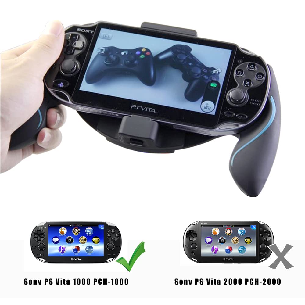 OSTENT Durable Joypad Bracket Holder Case Hand Grip Handle for Sony PSV PS Vita 1000 PCH-1000 Color Blue