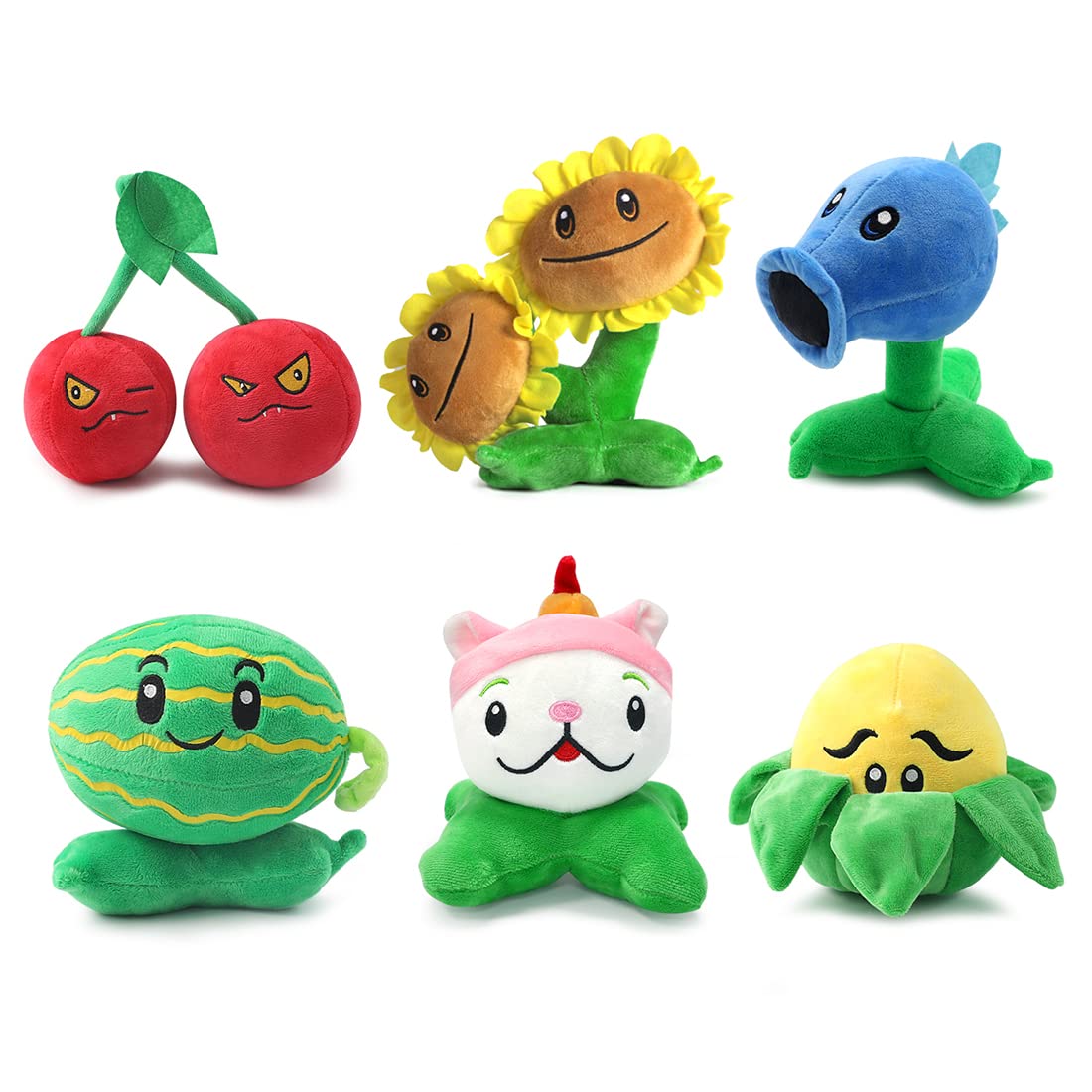 OliaDesign Plants vs Zombies Plush Toy Set (6 Pieces)