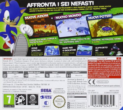 NINTENDO GIOCO SONIC LOST WORL 3DS