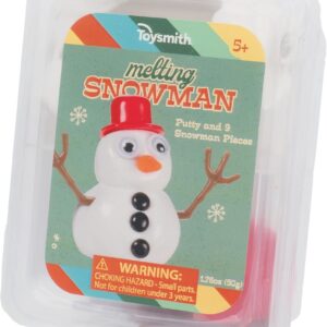 Toysmith Melting Snowman – Reusable Putty Slime Kit with Snowman Accessories – Build, Melt & Rebuild Fun – Desk Toy & Holiday Gift for Kids – Christmas Stocking Stuffer – Ages 5+