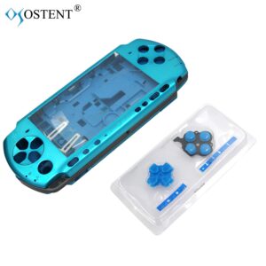 OSTENT Full Housing Shell Faceplate Case Repair Replacement for Sony PSP 3000 Console Color Blue