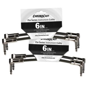 chromacast pro series cables cc-pscblaa-05-4pk 6-inch pro series patch cable 4-pack