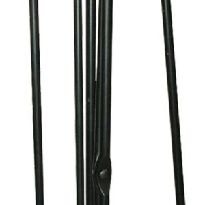 ShelterLogic 90390 Fireplace Toolset and Metal Hearth Accessory, Black